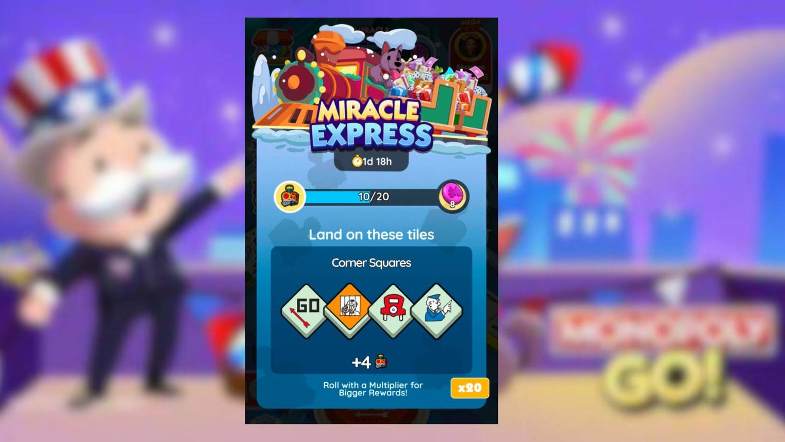 Monopoly GO: Miracle Express Rewards And Milestones