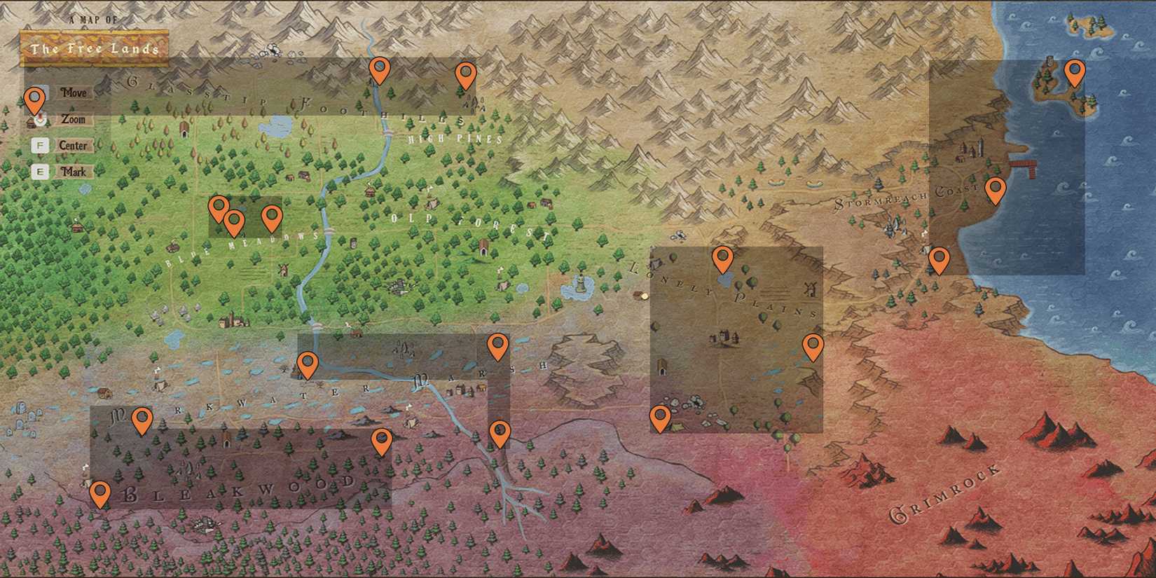 All Standing Stones Locations in Mirthwood