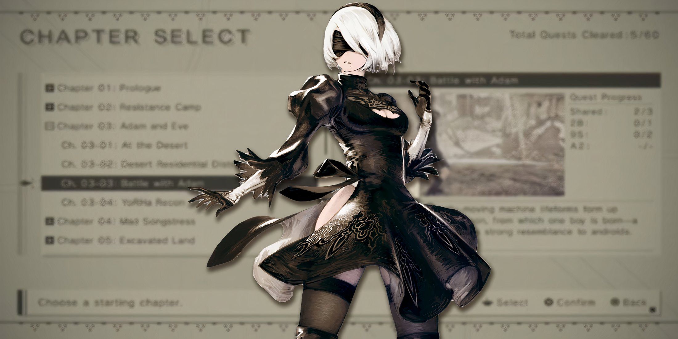 How To Unlock Chapter Select In NieR: Automata