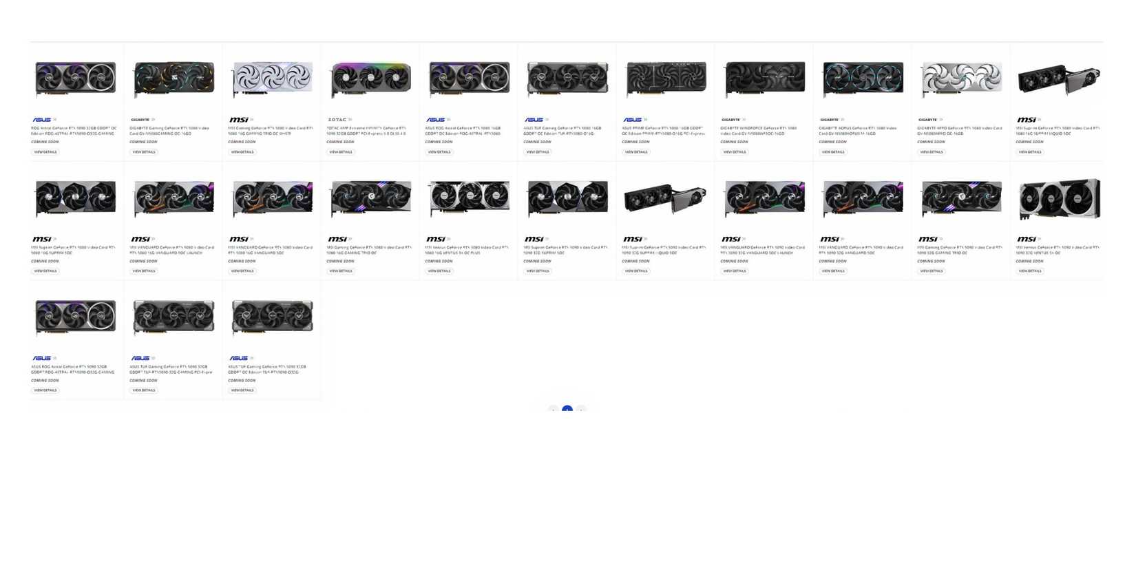 Newegg Sets The Stage For Nvidia RTX 5000 series GPUs