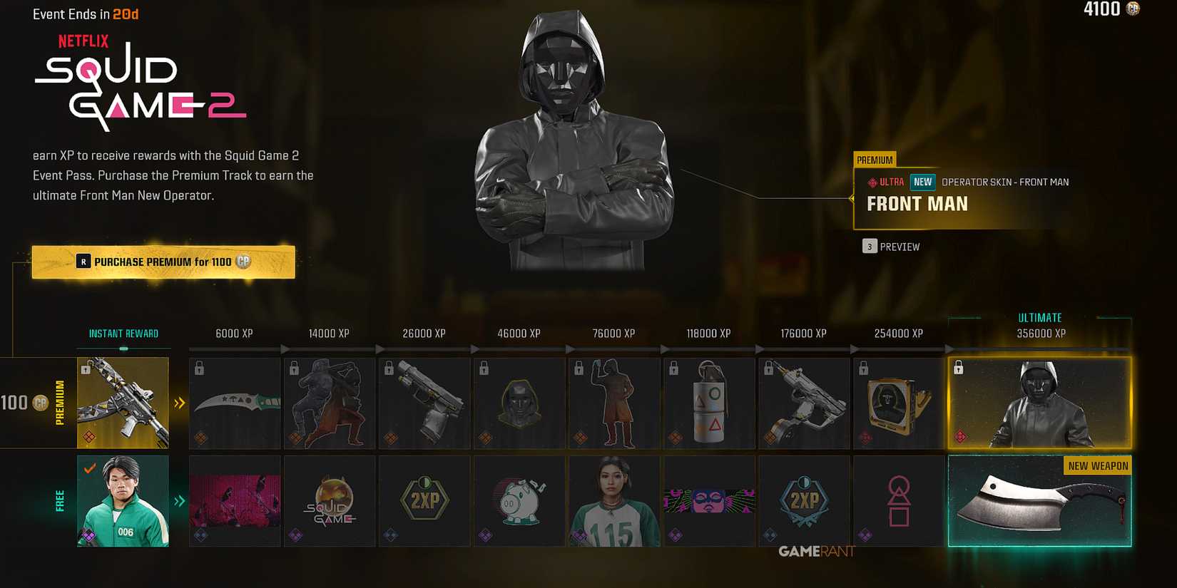 All Squid Game Event Pass Rewards in Black Ops 6