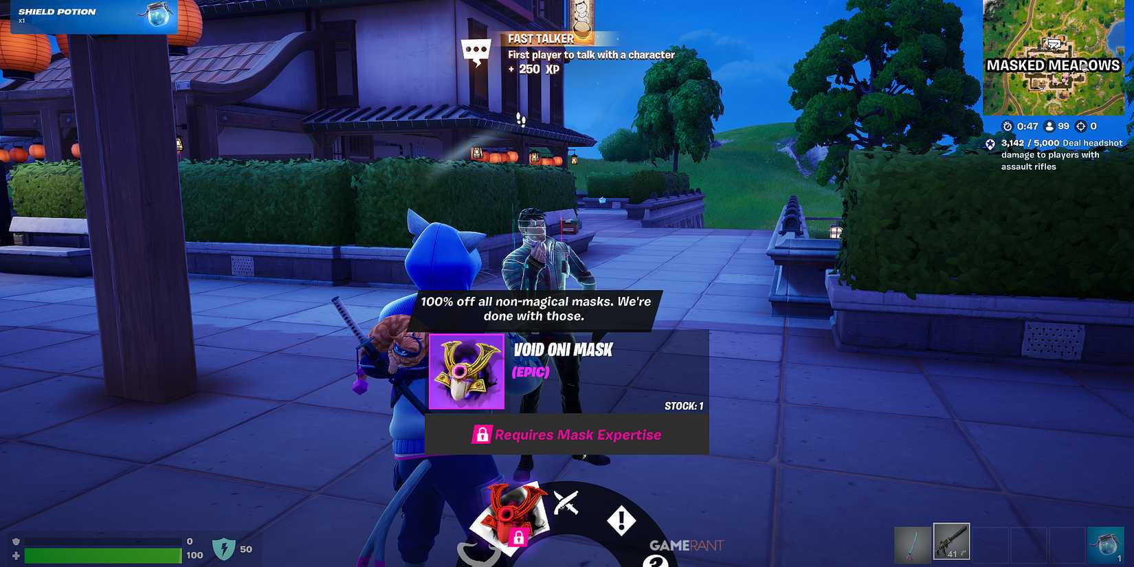 How To Get The Fire and Void Oni Masks in Fortnite