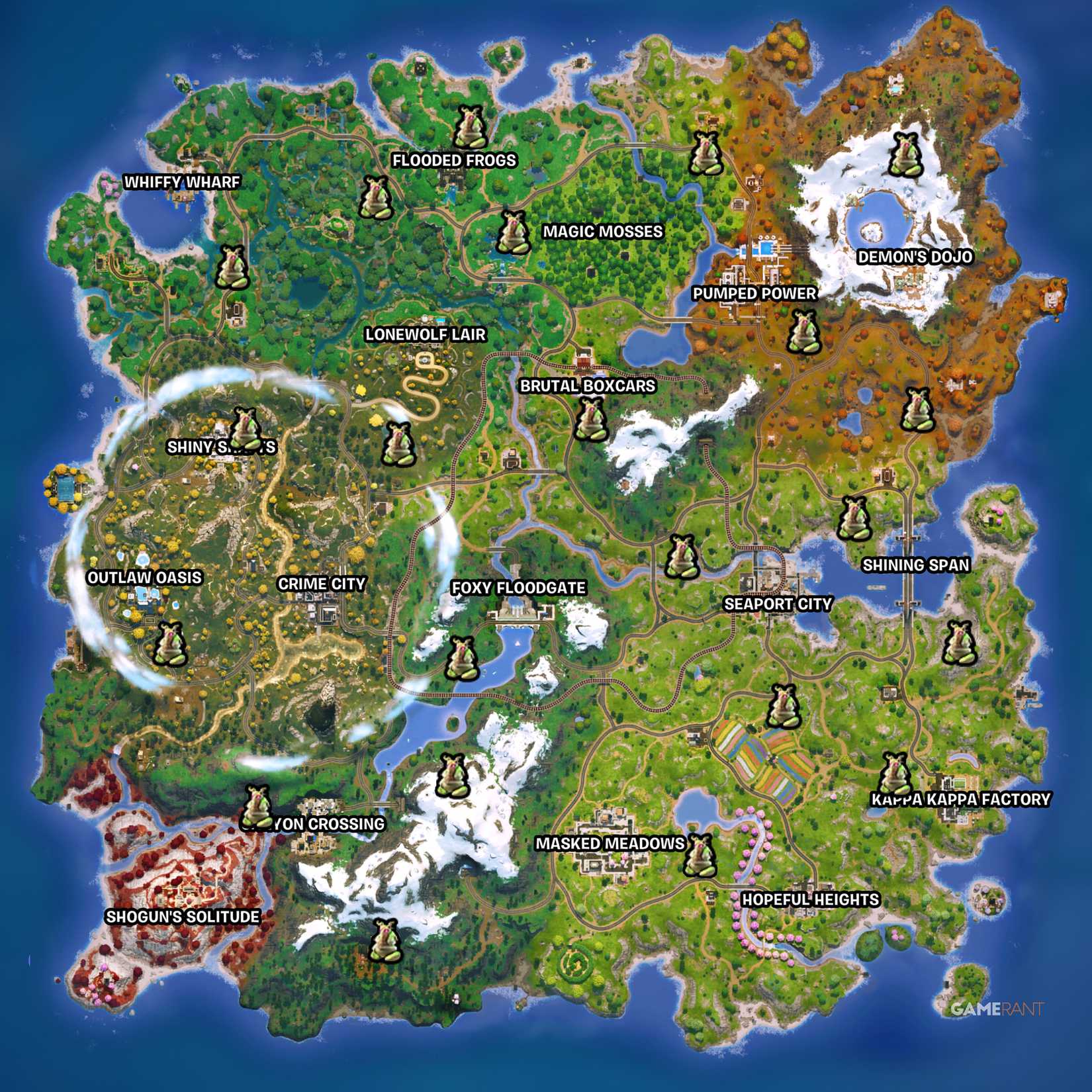 All Earth Sprite Locations in Fortnite