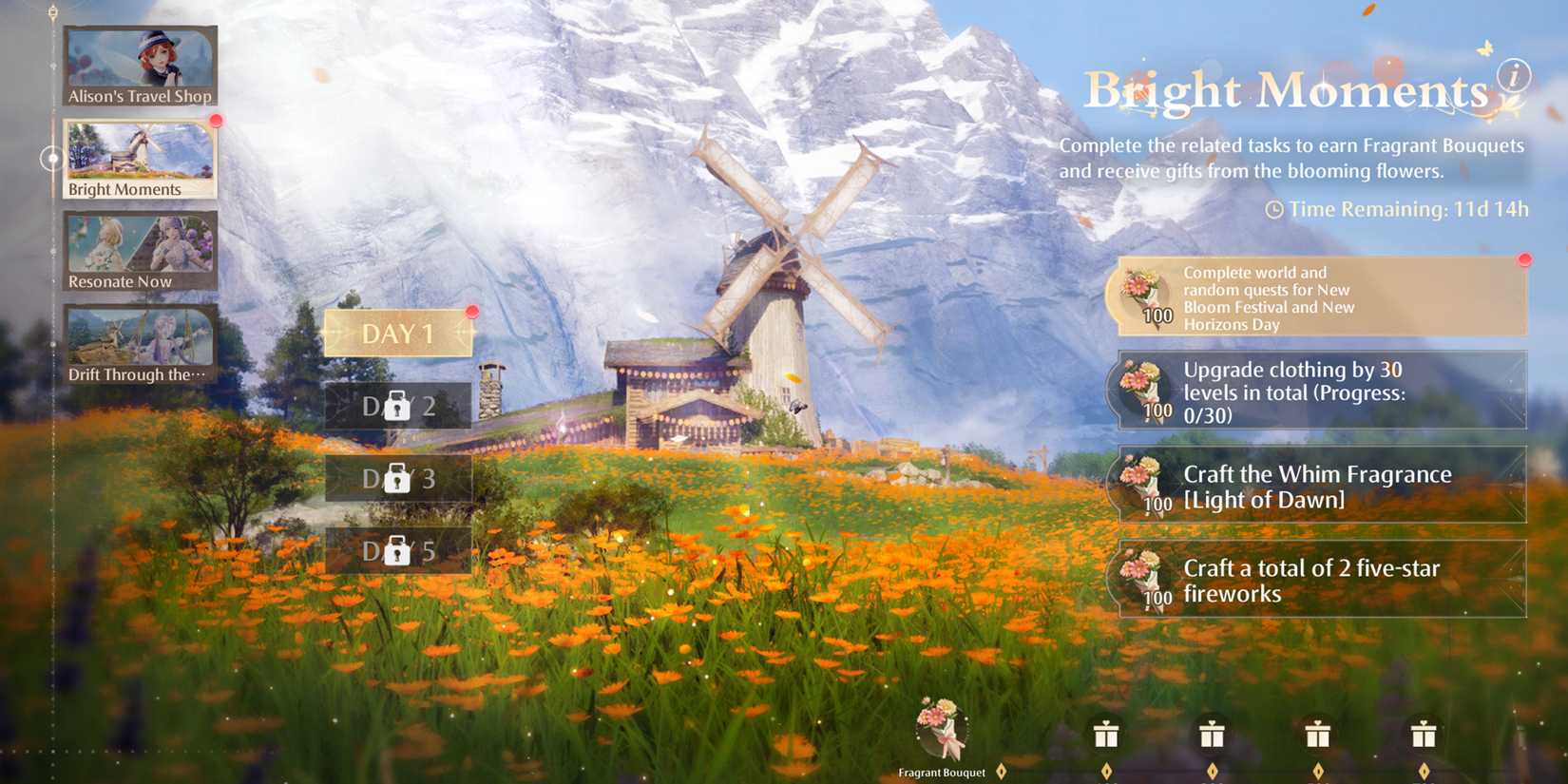 Bright Moments Event Task List In Infinity Nikki