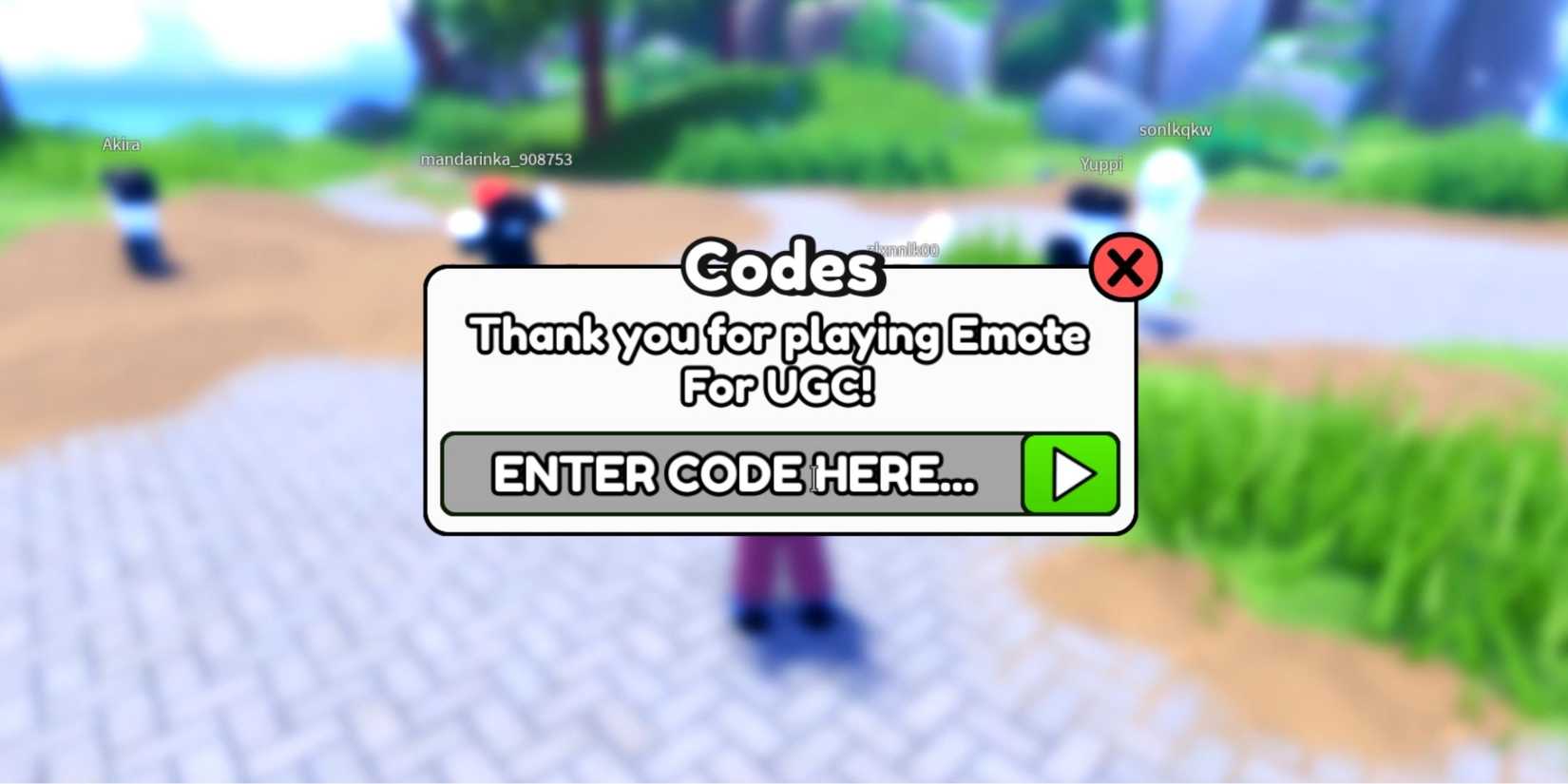 Roblox: Emote For UGC Codes