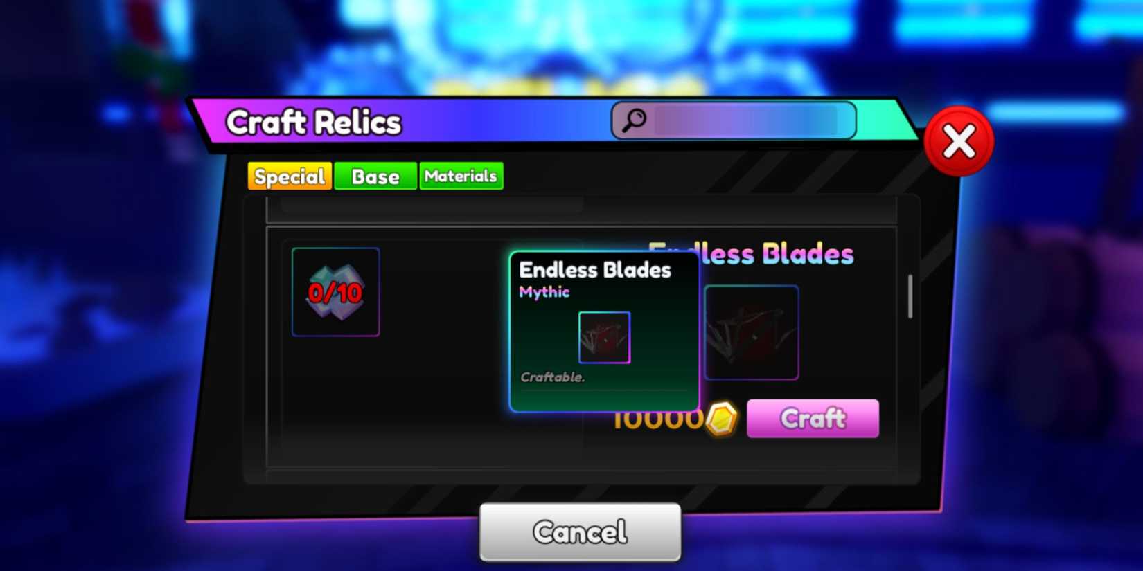 How to Get & Use Endless Blades Relic in Anime Adventures