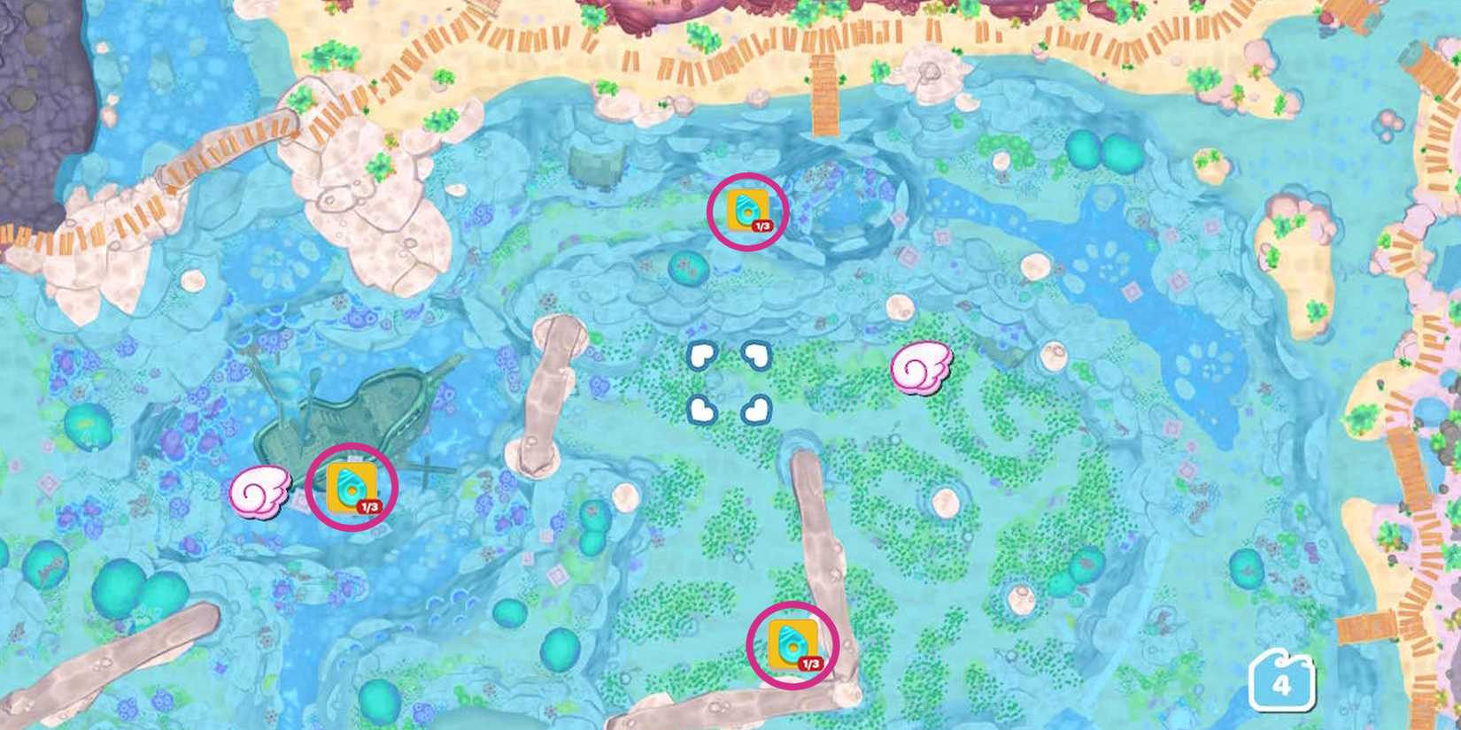 Hello Kitty Island Adventure: Blue Power Crystal Locations (Comic Relief)