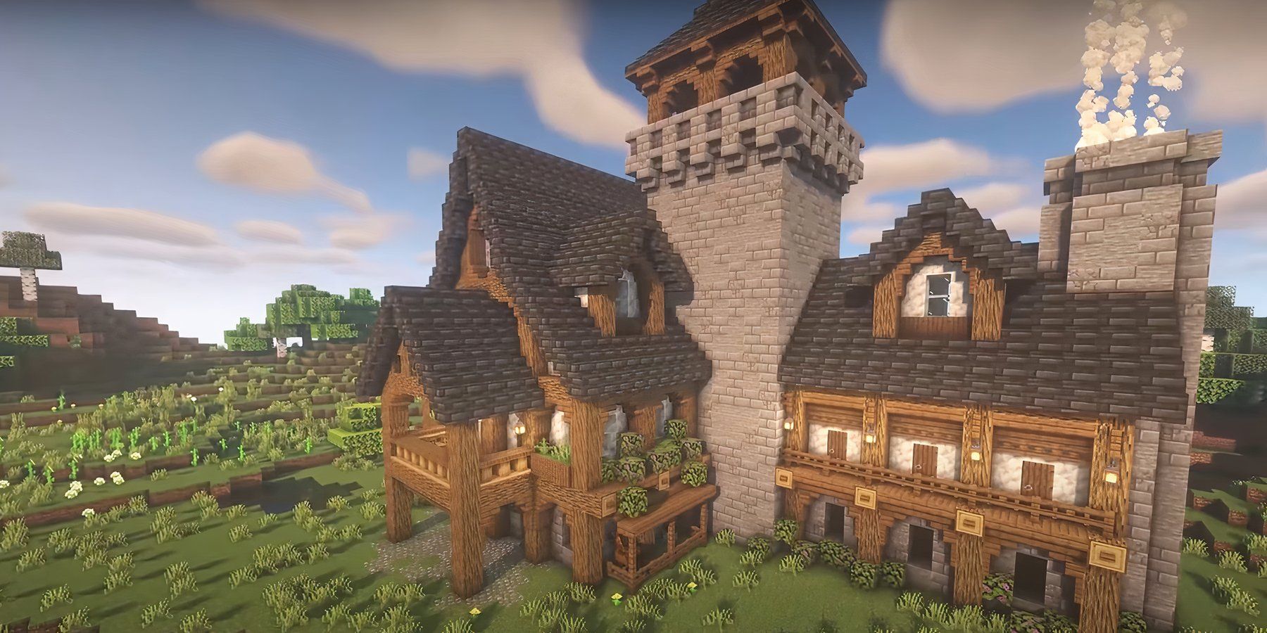 Medieval House Minecraft No Texture Pack Medieval House Village