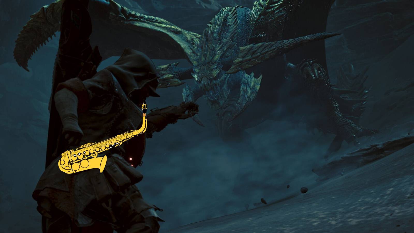 Monster Hunter Wilds Streamer Uses Saxophone as Controller