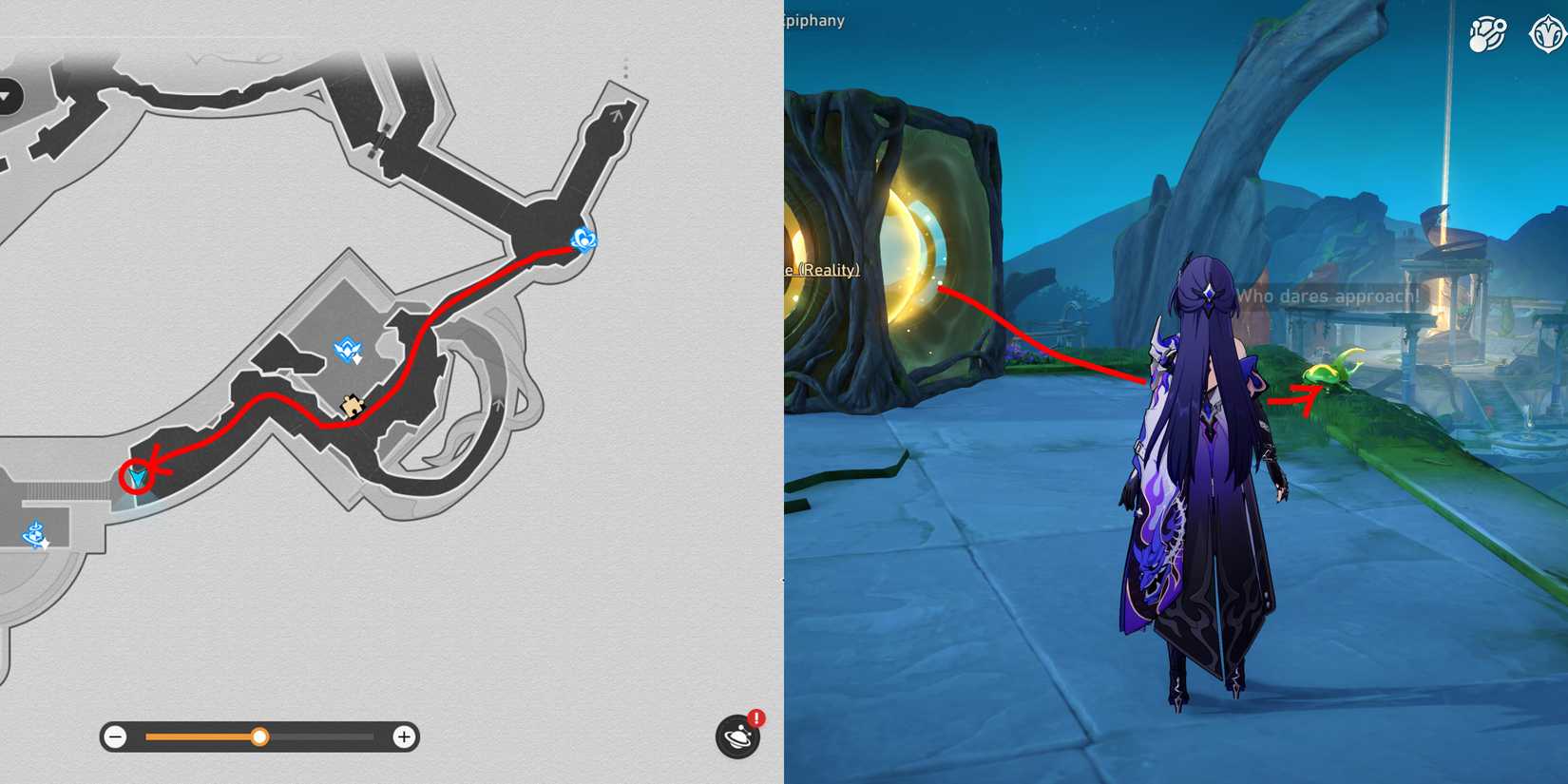 Nymph Locations In Murmuring Woods Grove of Epiphany In HSR