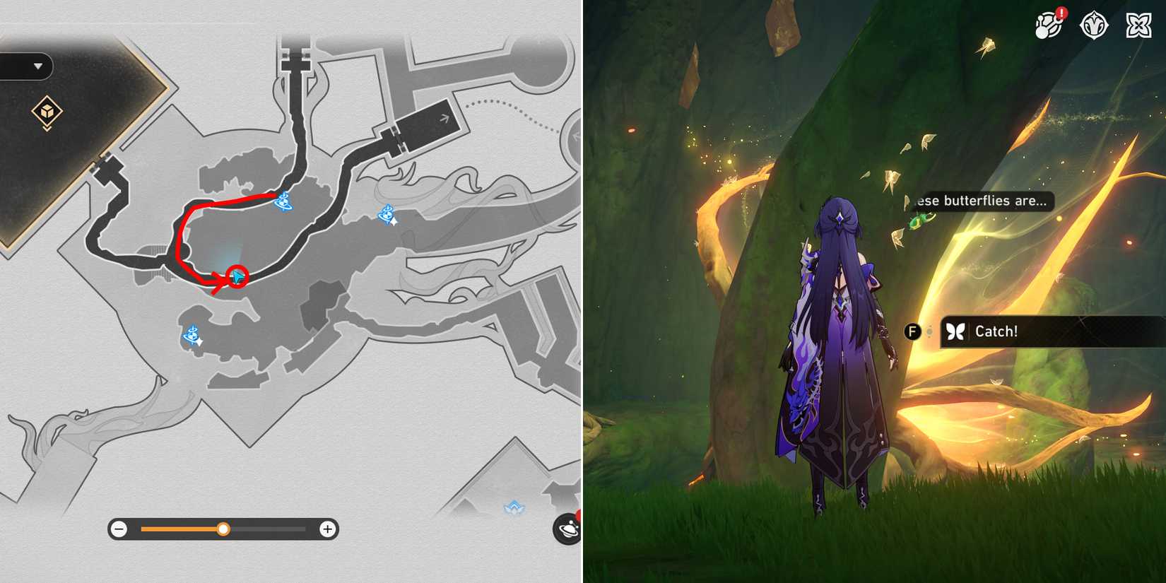 Nymph Locations In Murmuring Woods Grove of Epiphany In HSR