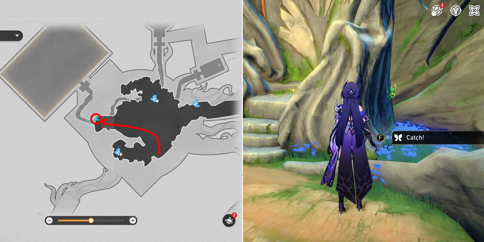 Nymph Locations In Murmuring Woods Grove of Epiphany In HSR