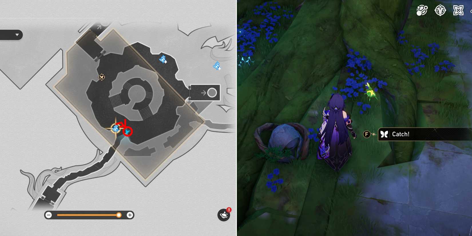 Nymph Locations In Murmuring Woods Grove of Epiphany In HSR