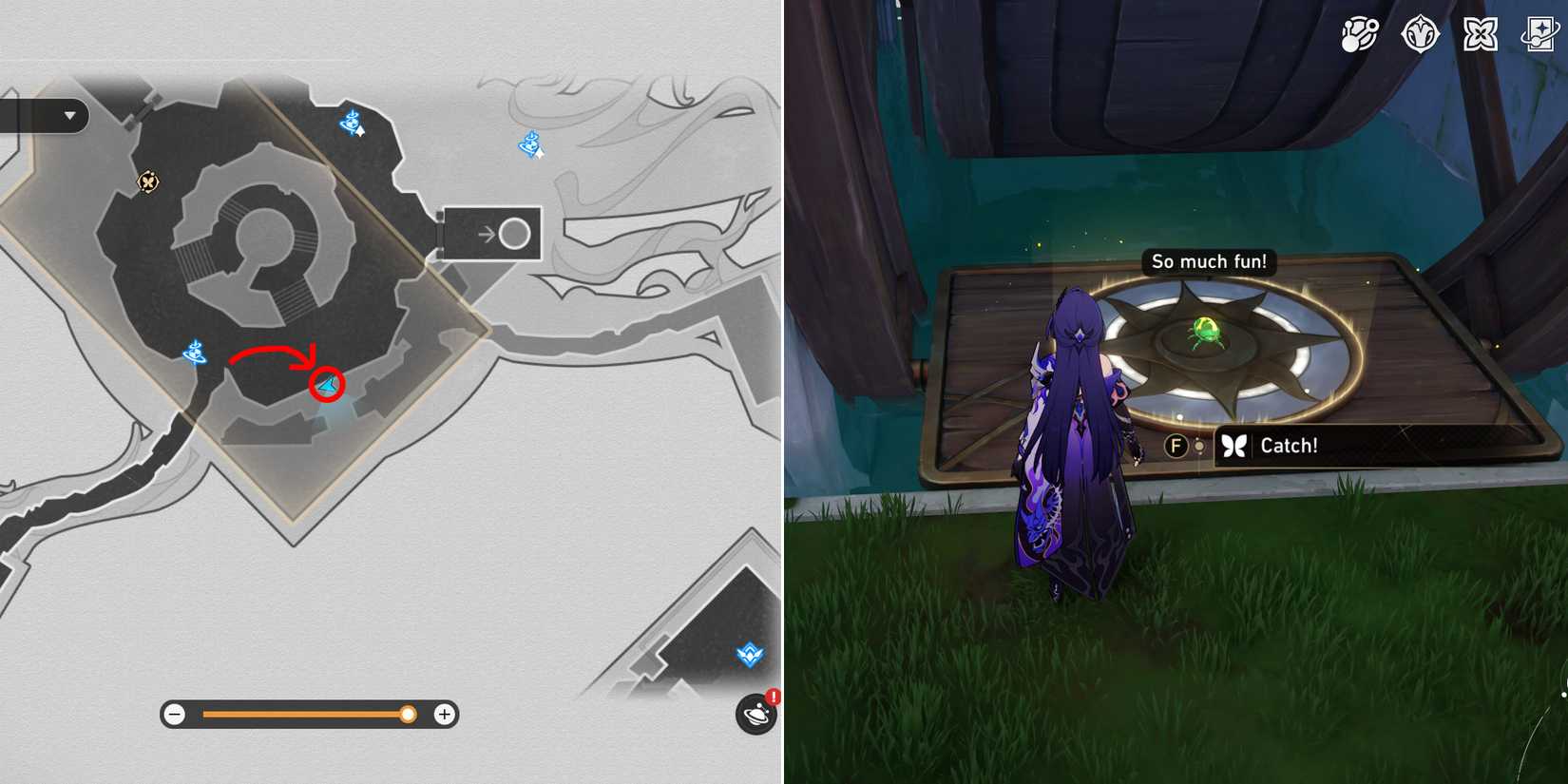 Nymph Locations In Murmuring Woods Grove of Epiphany In HSR