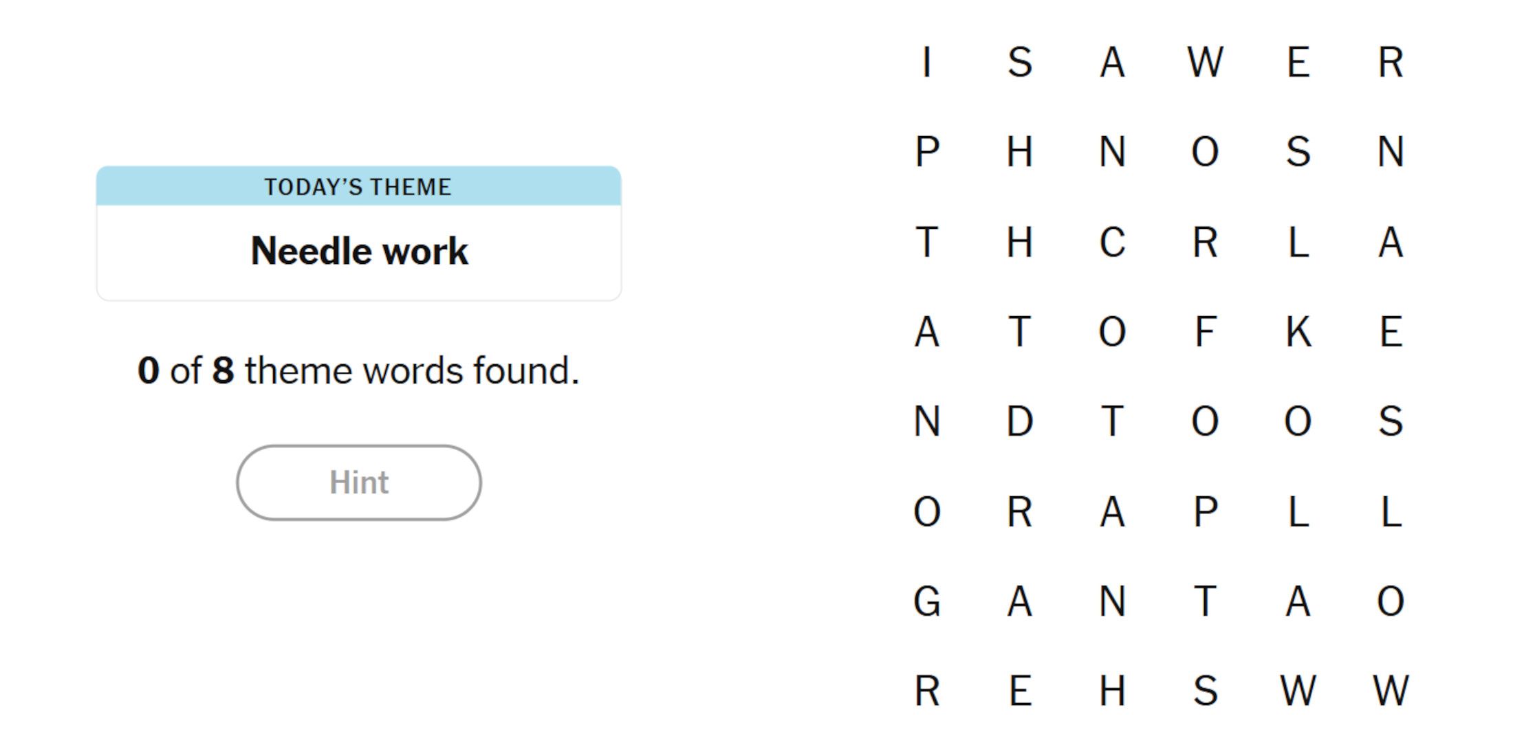 New York Times Strands Hints and Answers for February 21, 2025