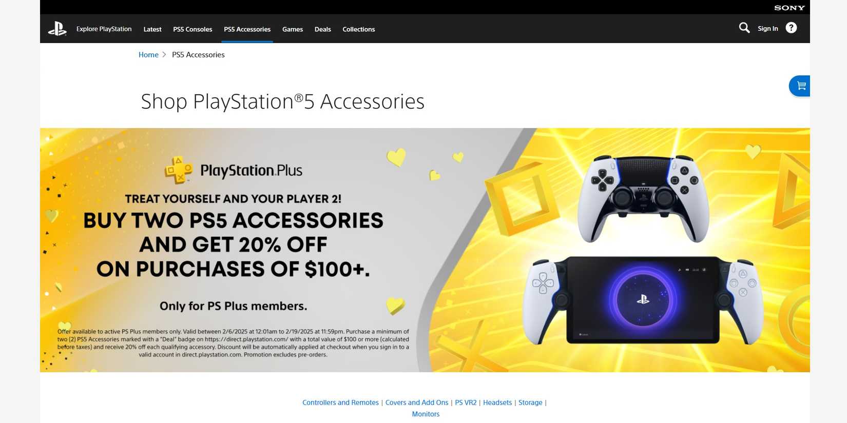 PlayStation Plus Users Can Get a Big Discount on PS5 Accessories