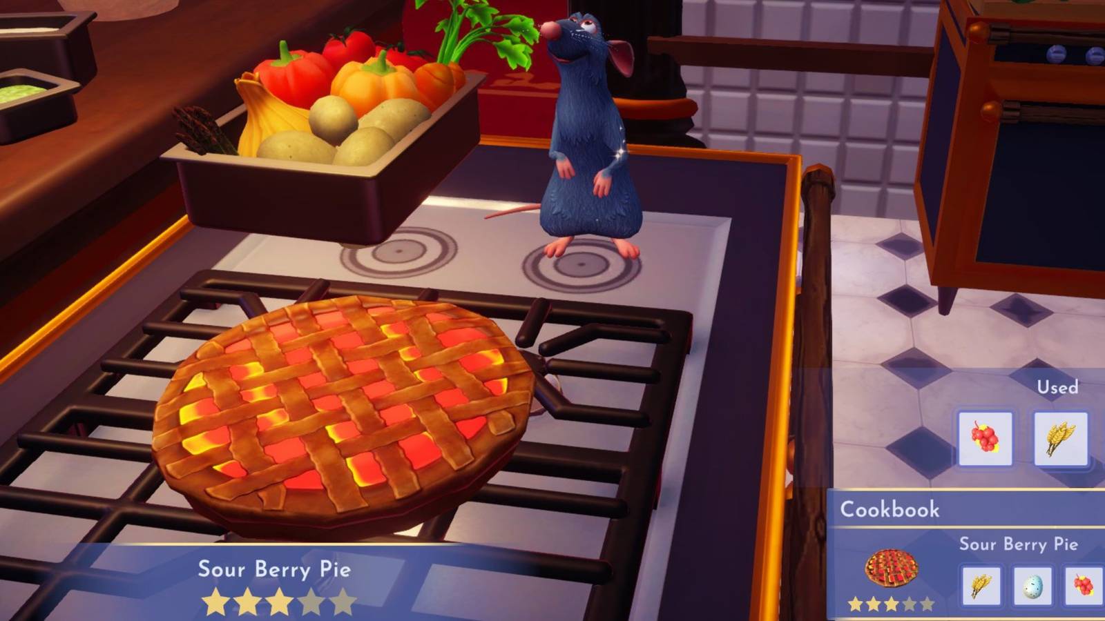 Disney Dreamlight Valley: How to Make Sour Berry Pie