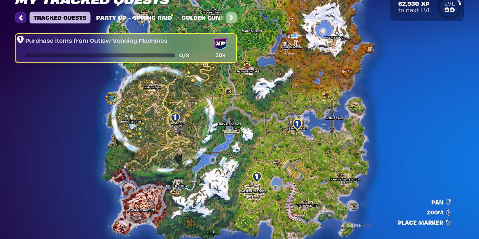 All Outlaw Vending Machine Locations in Fortnite