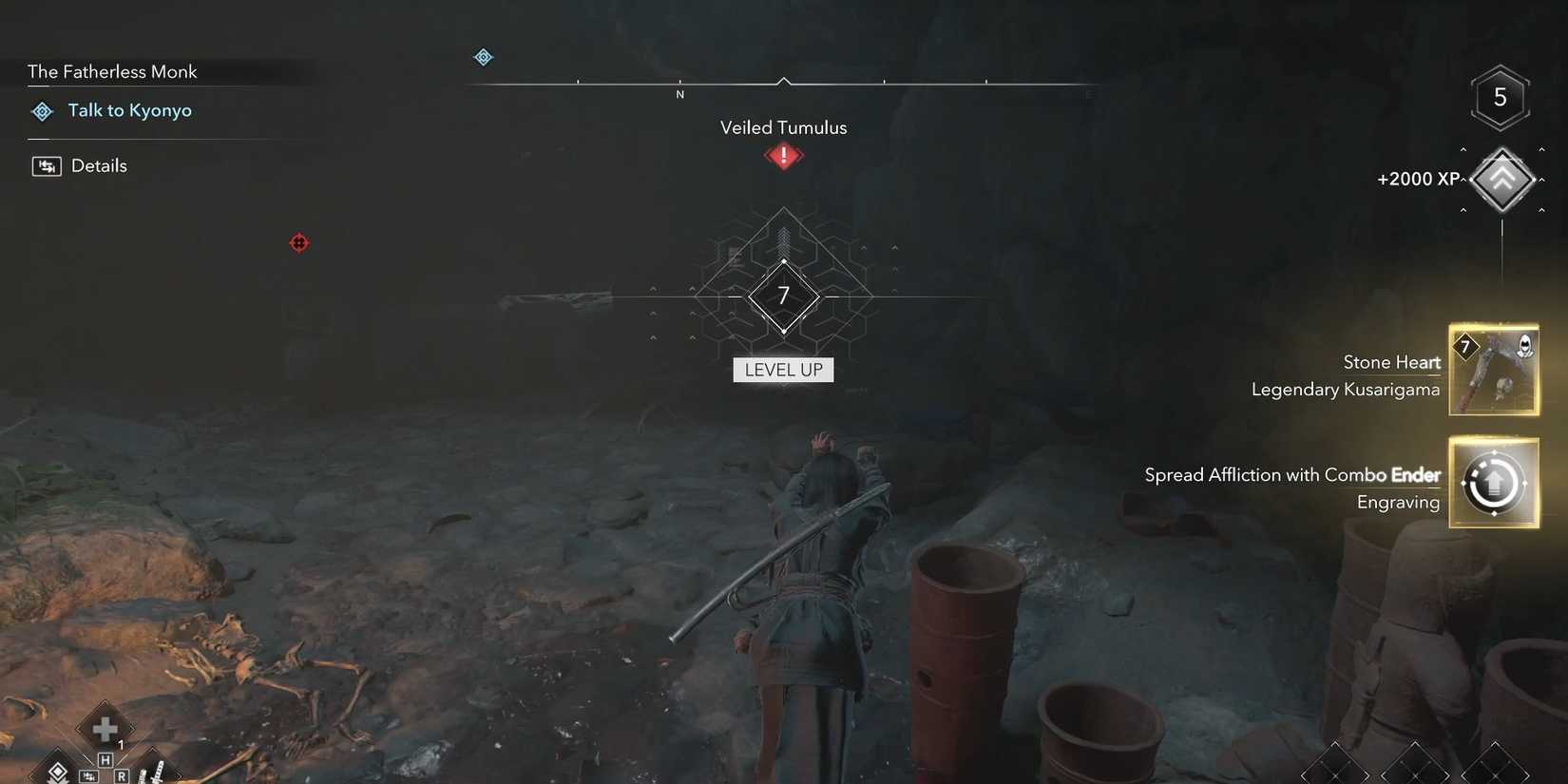 Veiled Tumulus Kofun Legendary Chest Location in AC Shadows