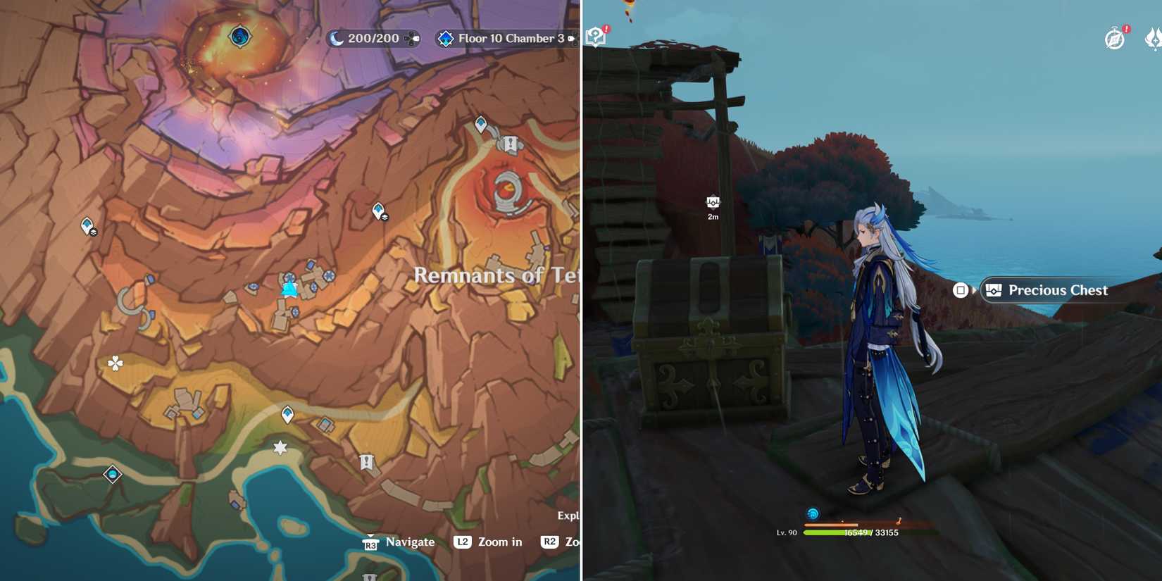 Sunset Blue Ring/Fragments Locations: All Precious & Luxurious Chest In ...