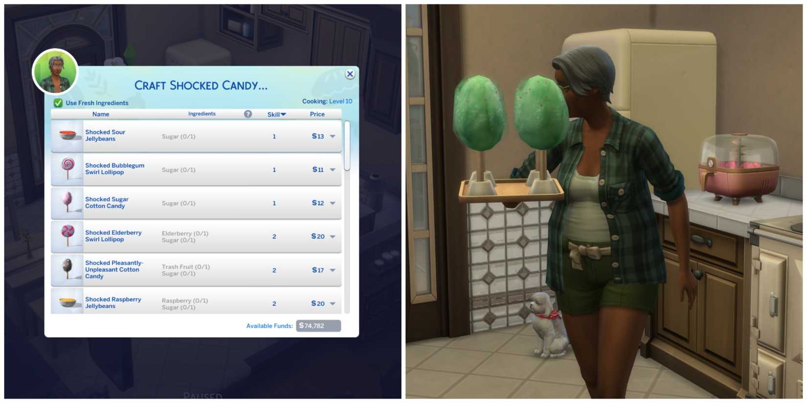 All Candy Recipes in The Sims 4