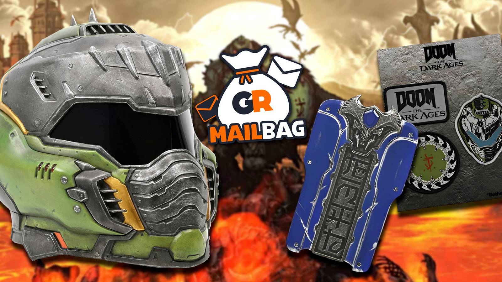 DOOM: The Dark Ages Wearable Helmet Replica Unboxing - Game Rant Mailbag