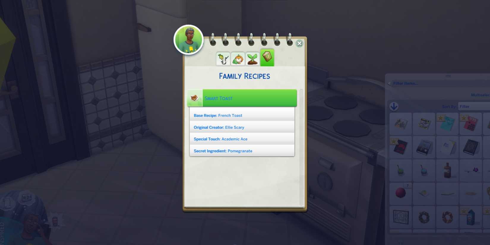 How to Create a Family Recipe in The Sims 4