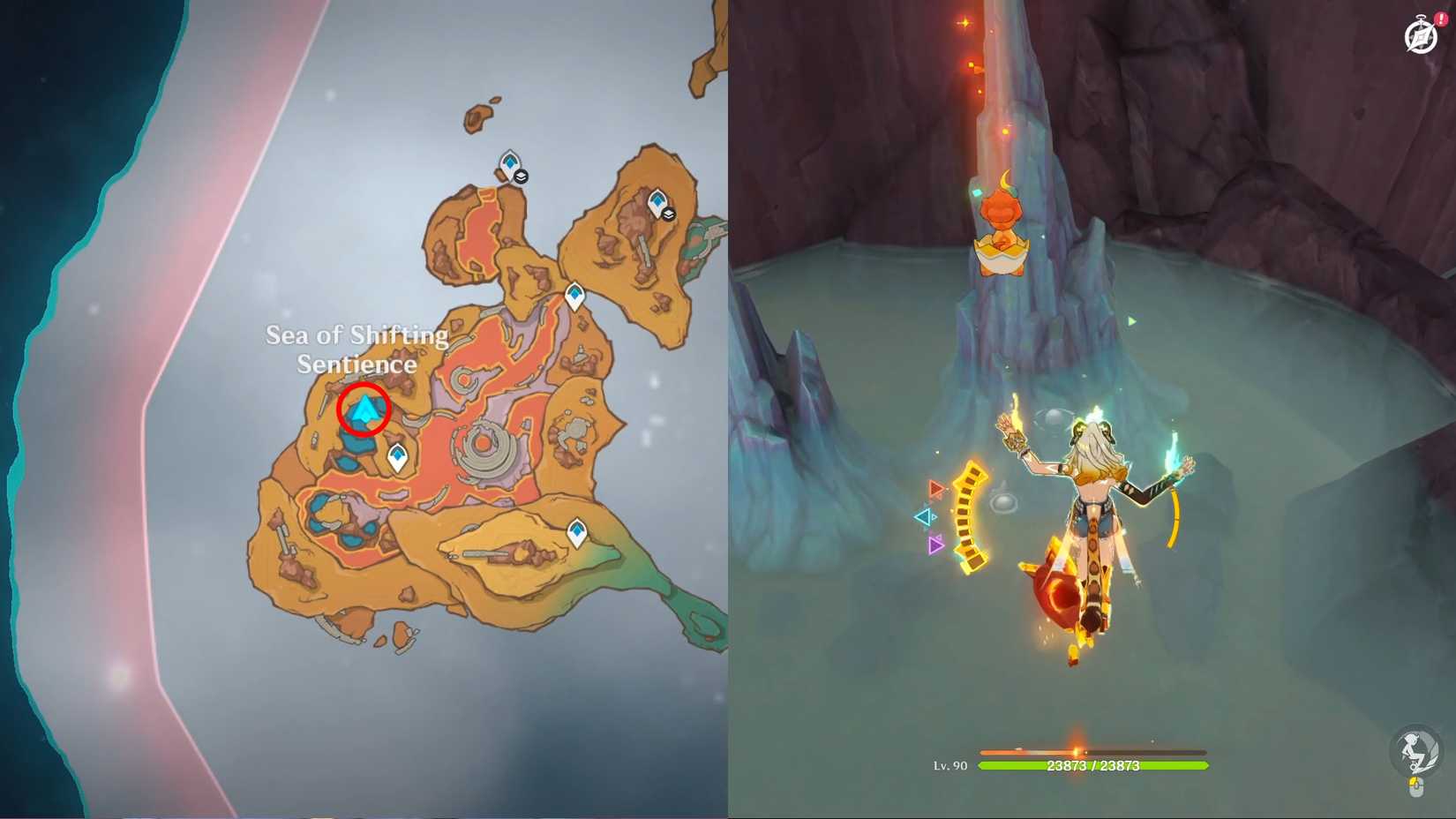 Ancient Sacred Mountain Pyroculus Locations In Genshin Impact