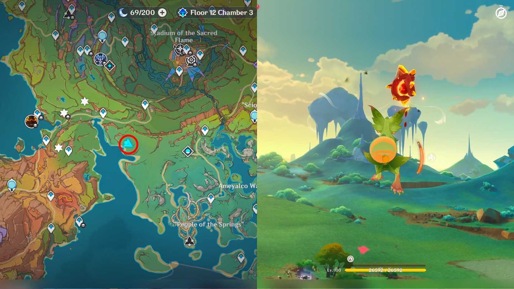 Genshin Impact: Atocpan Pyroculus Locations