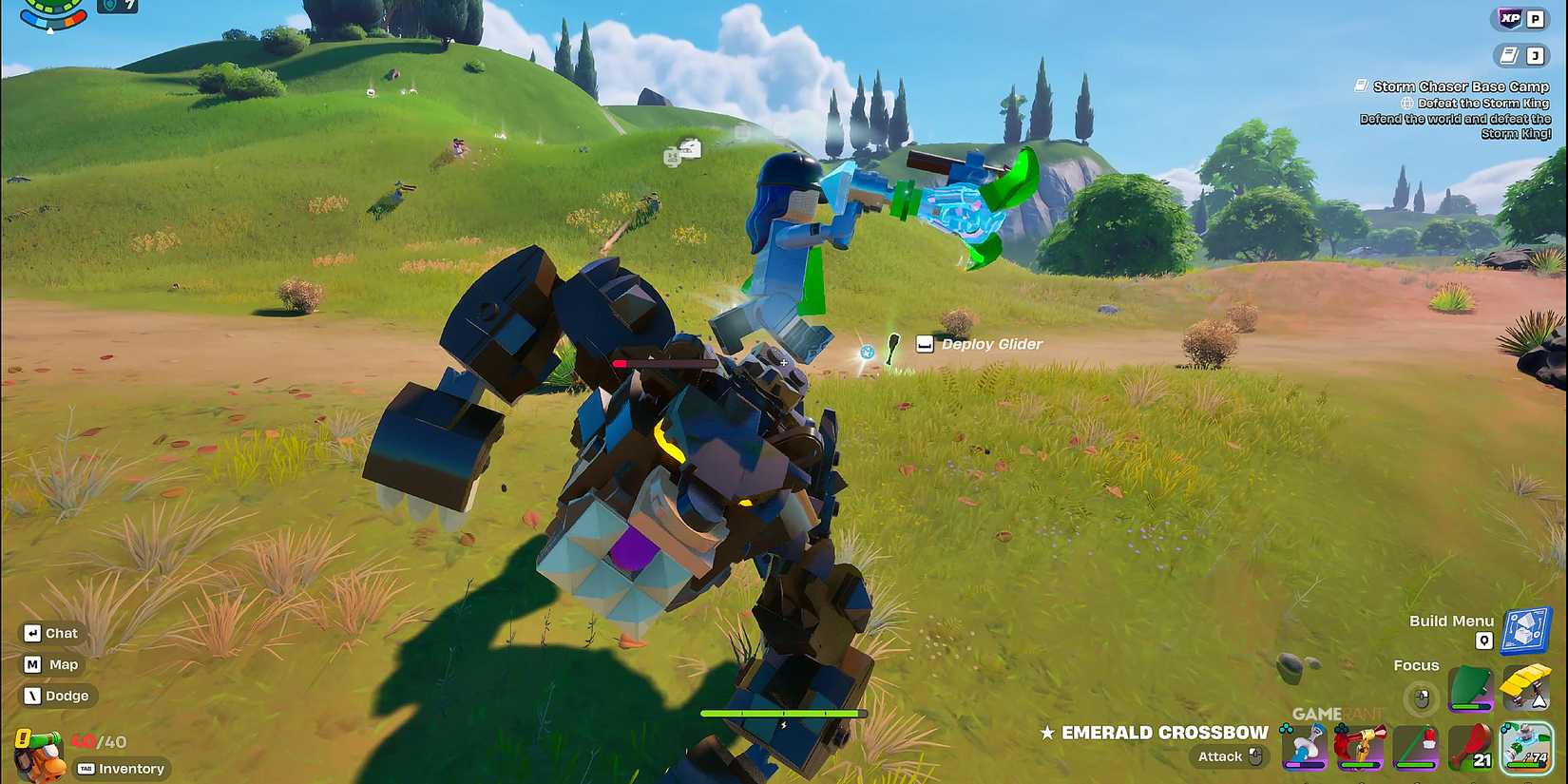 How To Sprint Jump & Sprint Attack in LEGO Fortnite