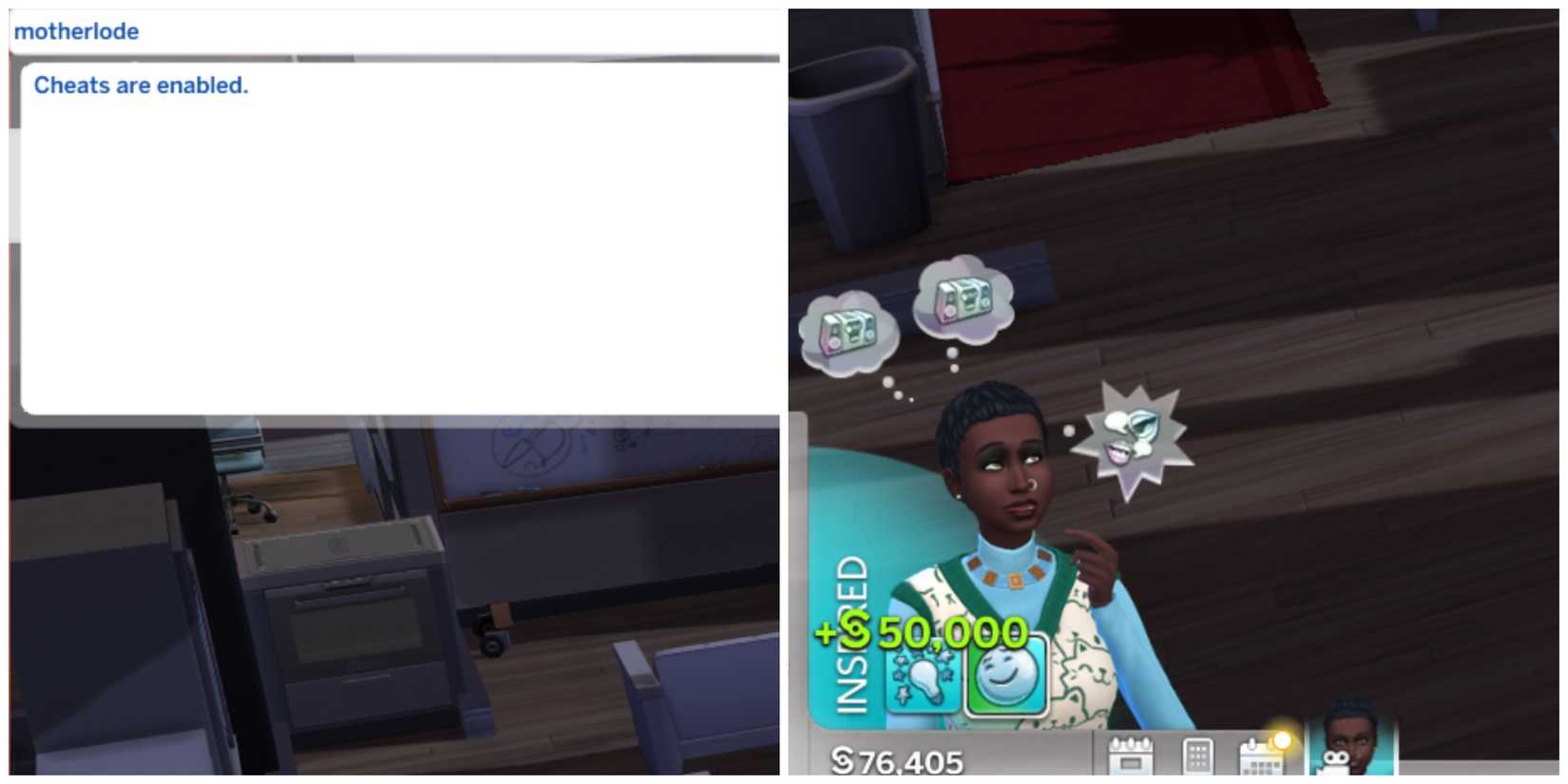 The Sims 4: Motherlode Cheat Code