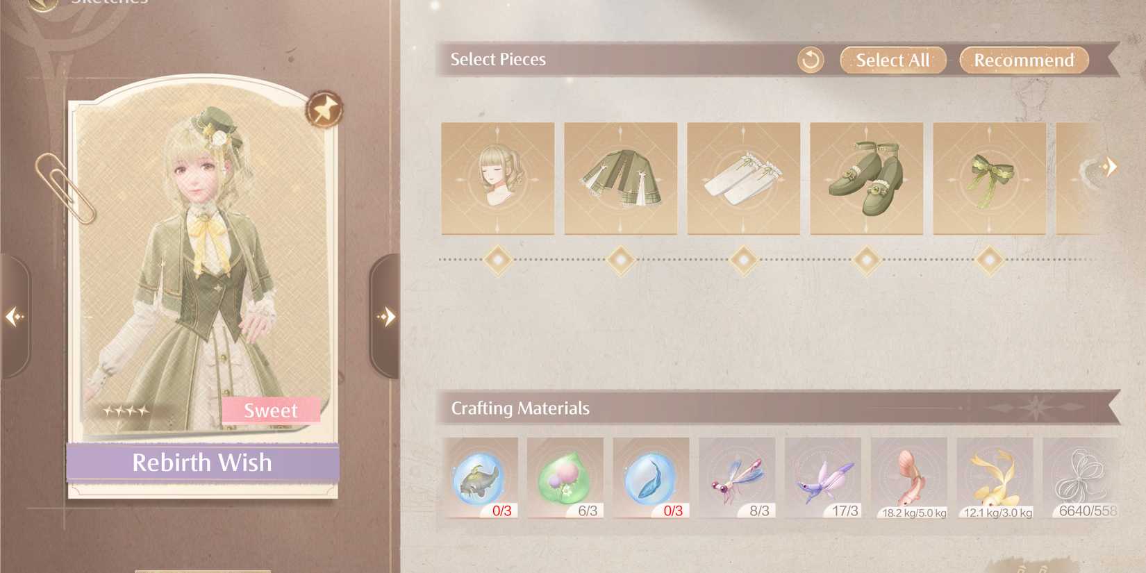 Infinity Nikki: How to Get & Craft Rebirth Wish Outfit