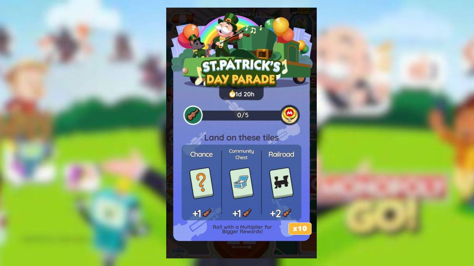 Monopoly GO: St. Patrick's Day Parade Rewards And Milestones
