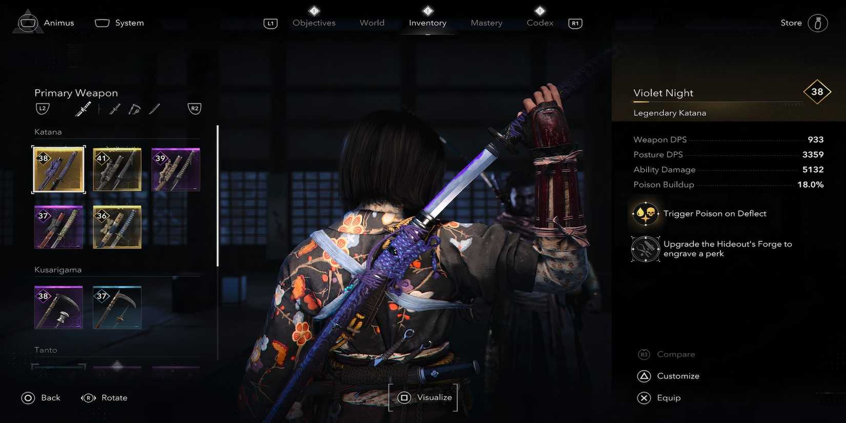 The Best Weapons For Naoe In Assassin's Creed Shadows