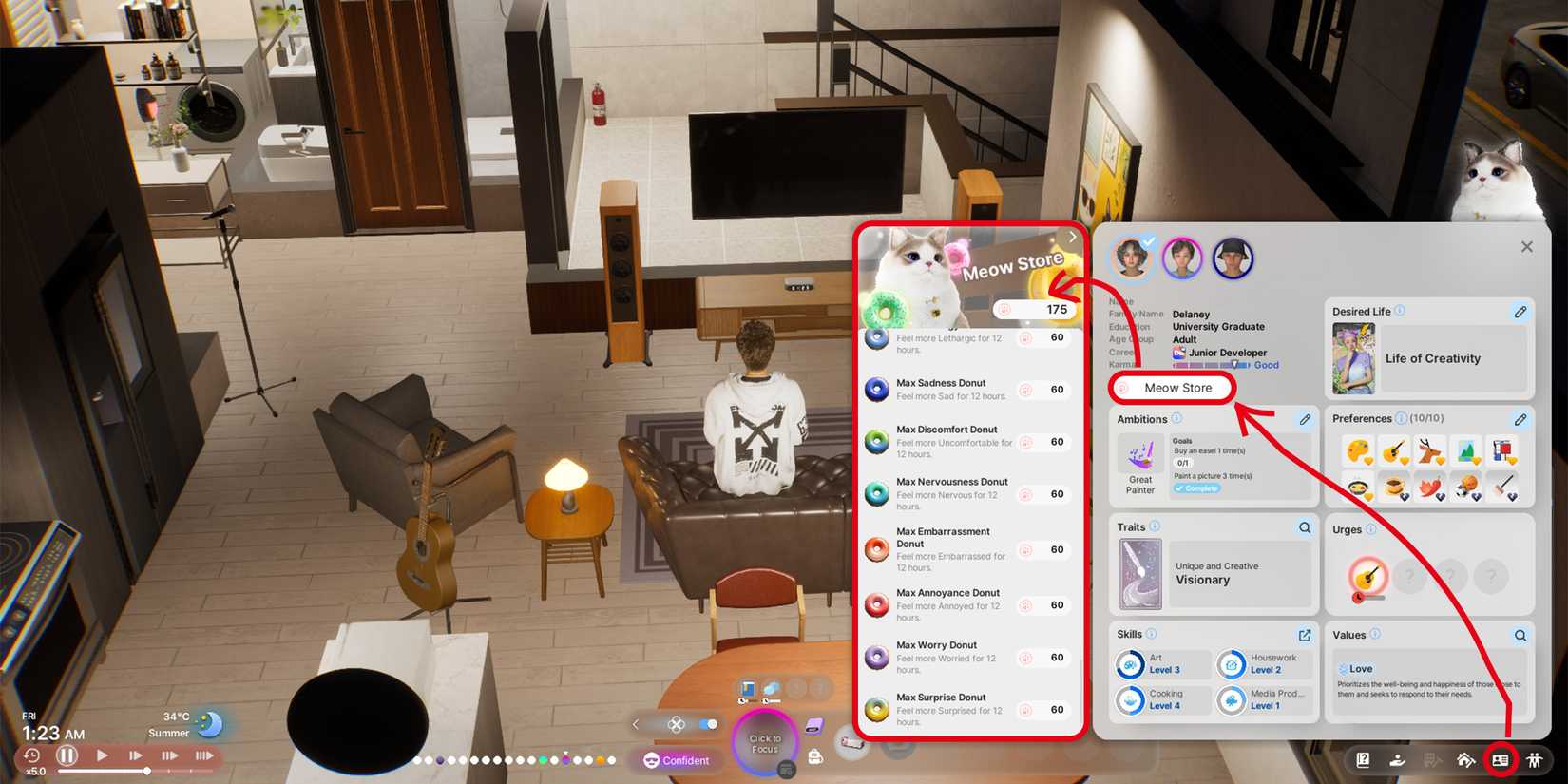 Meow Store Guide (How To Get Meow Coins) In InZOI