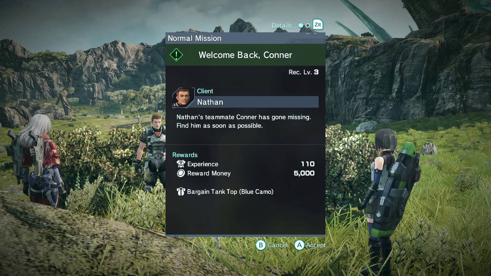 Xenoblade Chronicles X: Welcome Back Conner Walkthrough