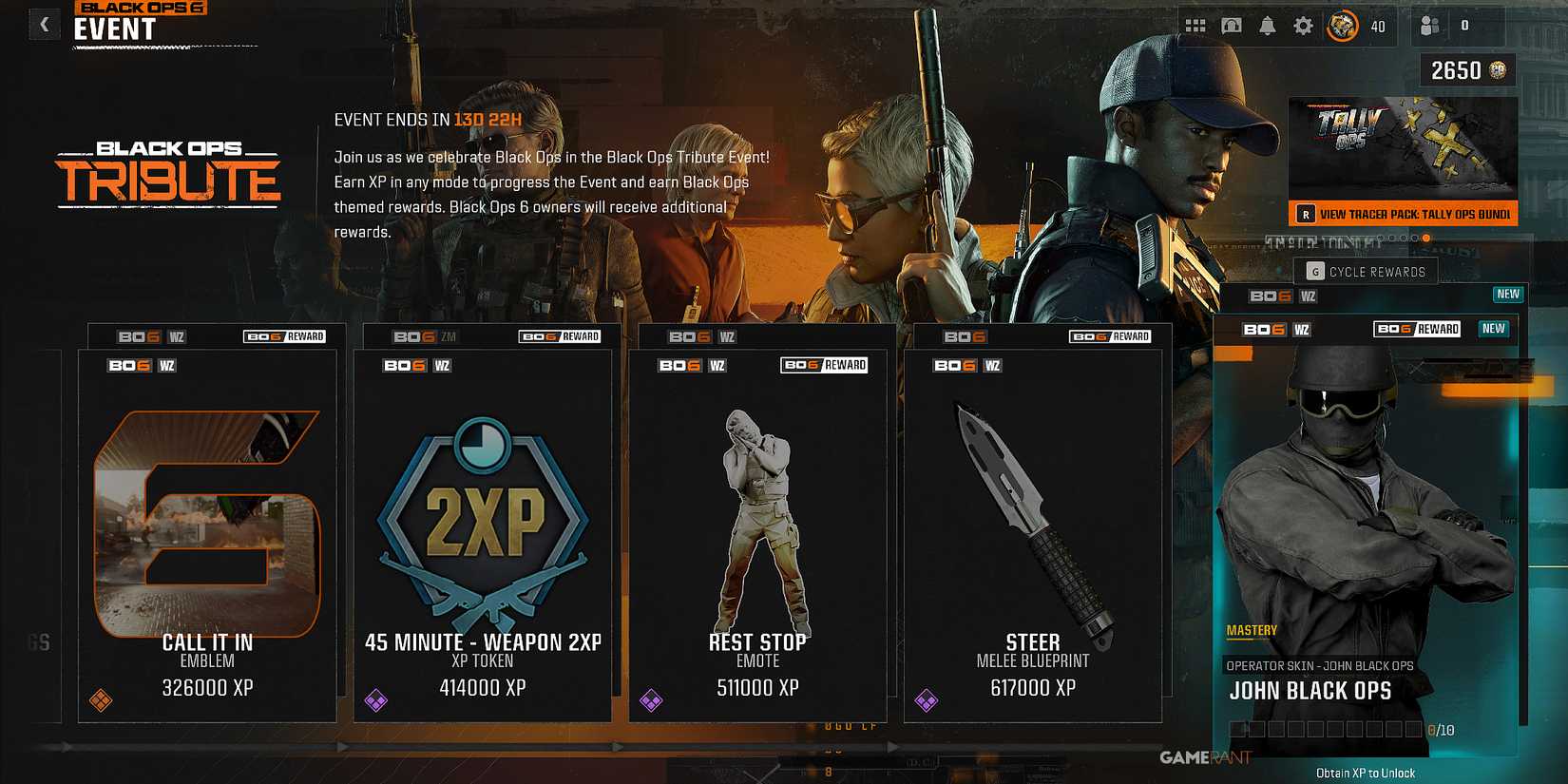 All Black Ops Tribute Event Rewards in Black Ops 6 & Warzone