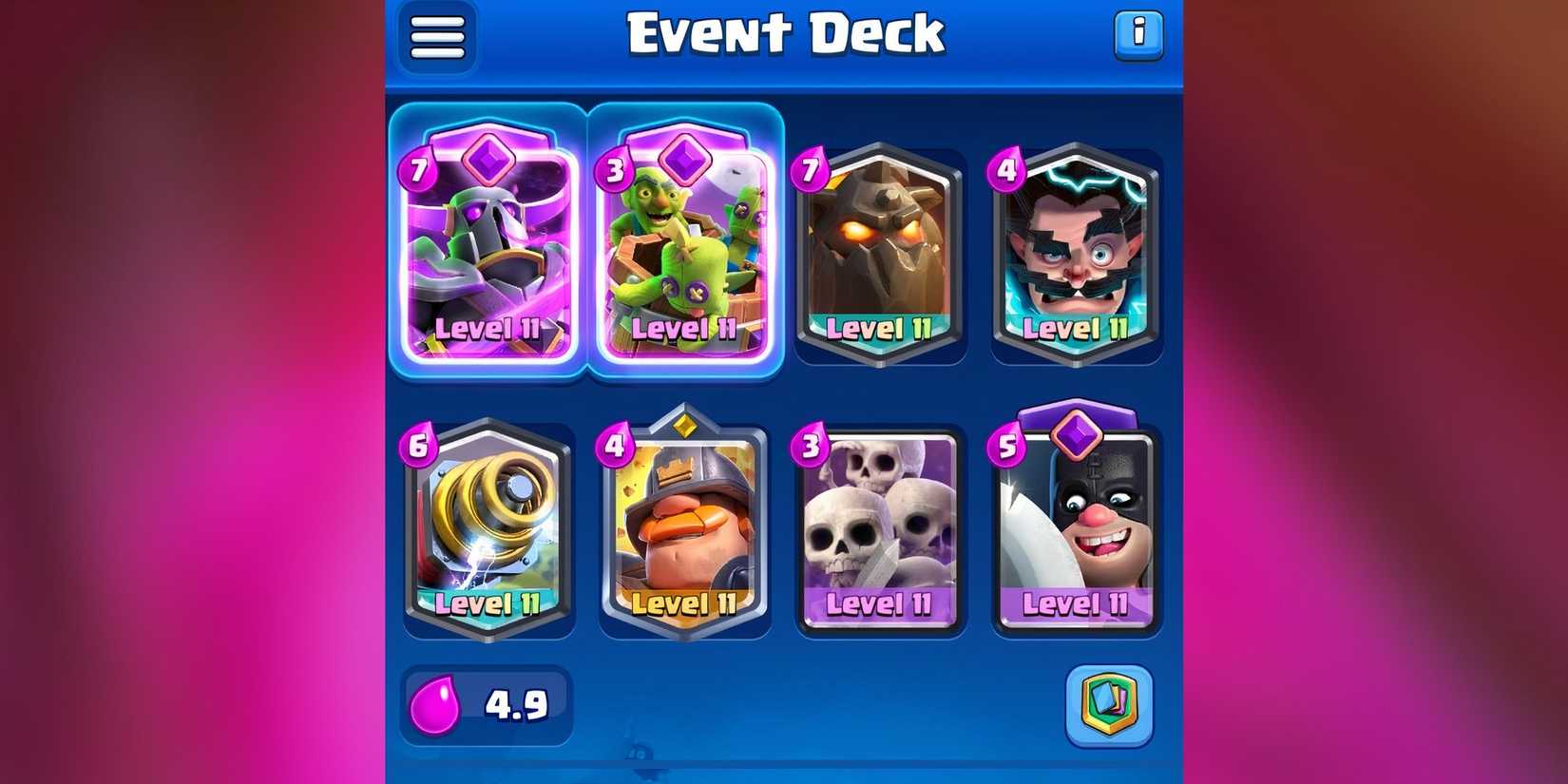 Best Decks for 7x Elixir Event in Clash Royale