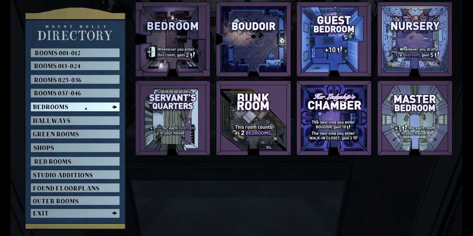 Blue Prince: Complete Mount Holly Directory & All Rooms List