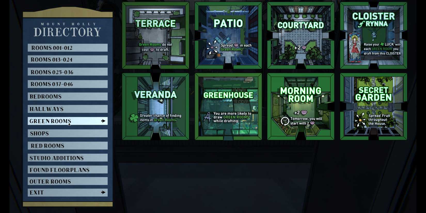 Blue Prince: Complete Mount Holly Directory & All Rooms List