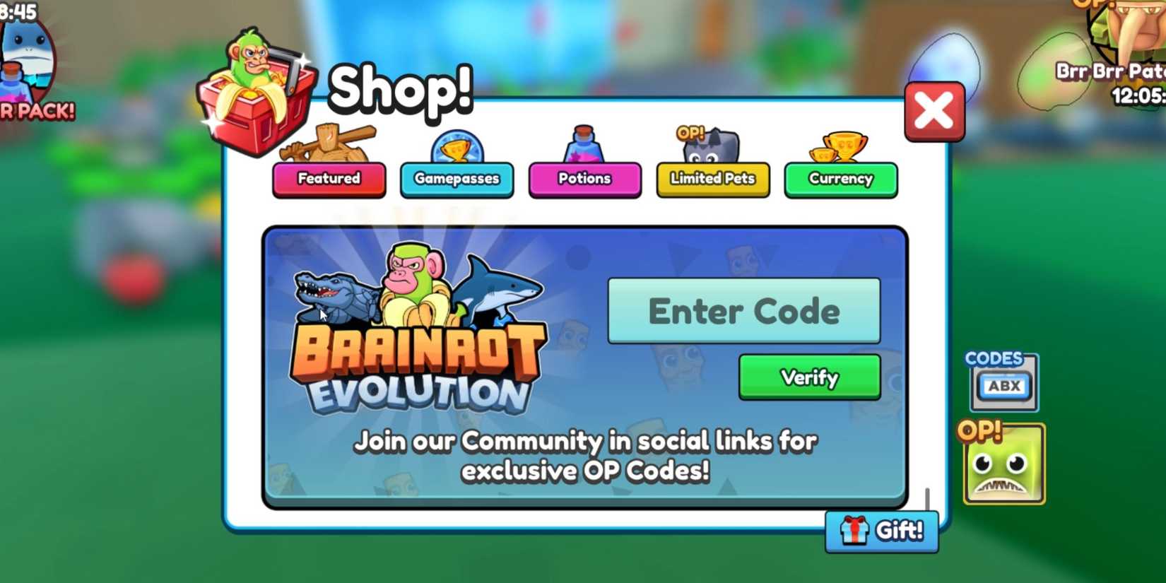 Roblox: Brainrot Evolution Codes