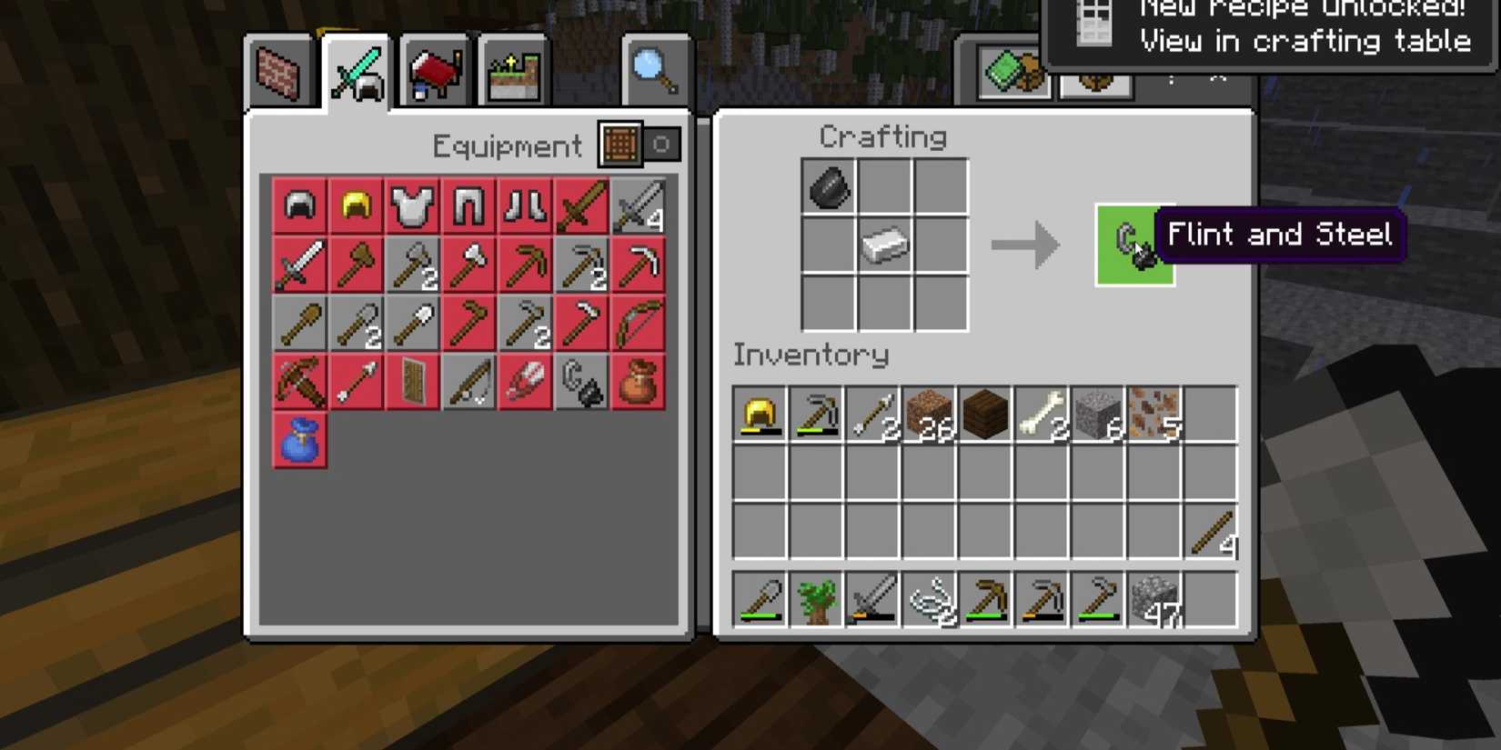 How to Craft Flint and Steel in Minecraft