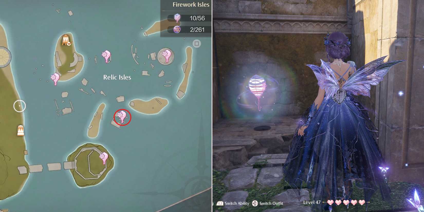 Firework Isles Whim Balloon Locations In Infinity Nikki