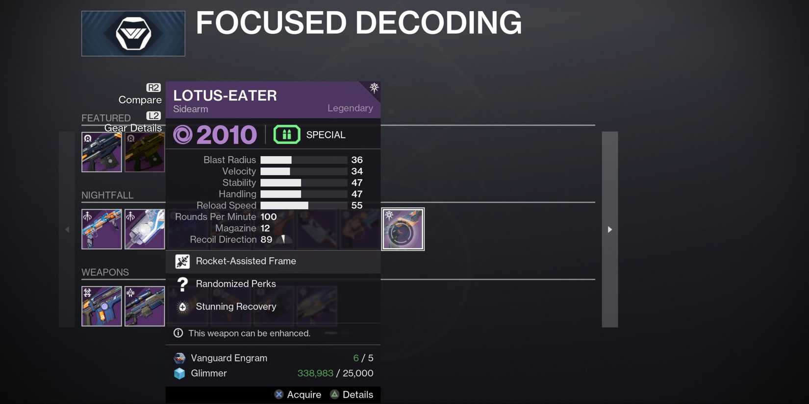 Destiny 2: Lotus-Eater God Roll Guide