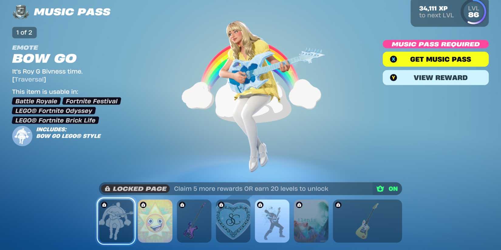 Fortnite: All Cosmetics in the Sabrina Carpenter Music Pass