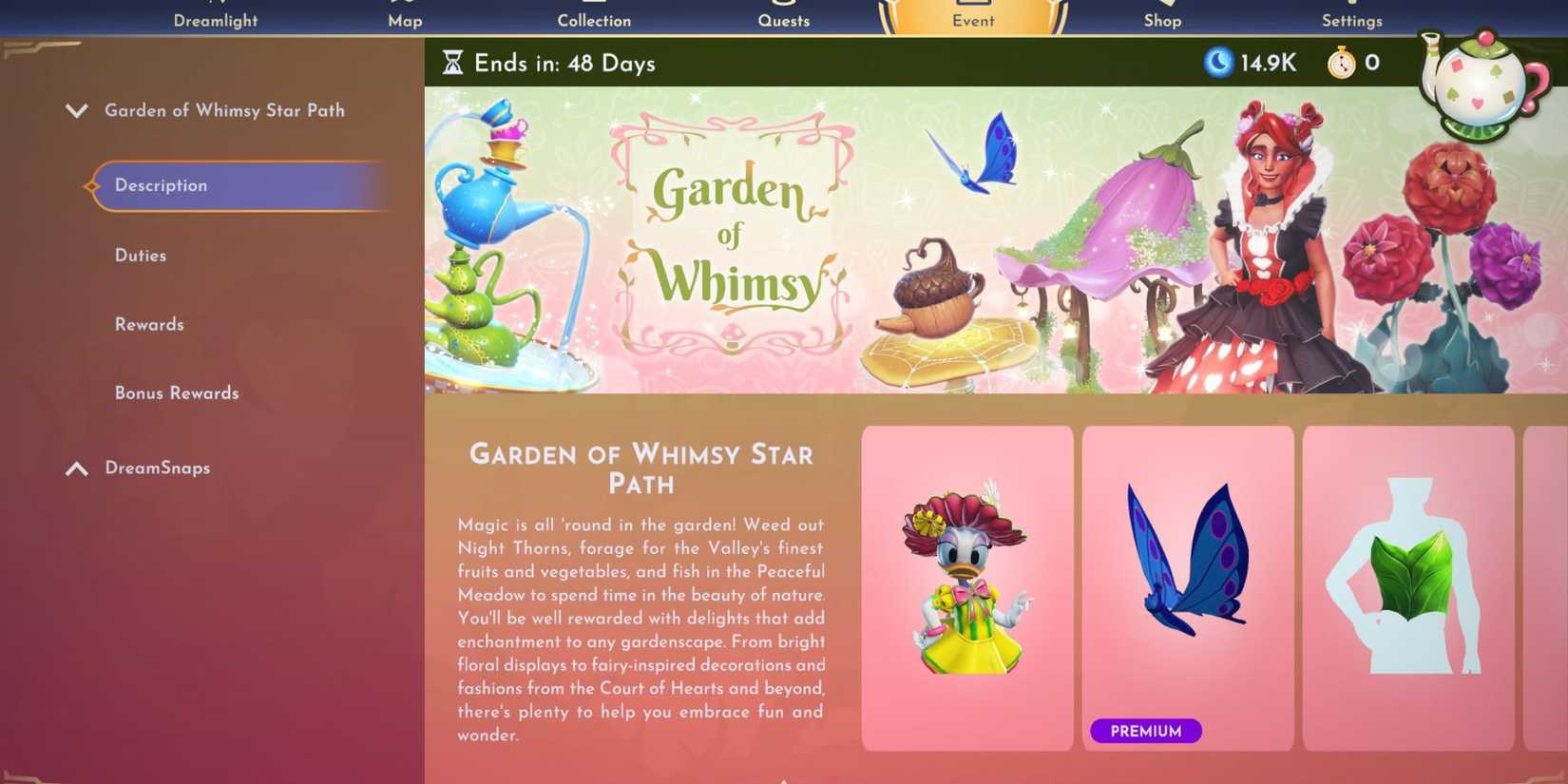 All Garden Of Whimsy Star Path Duties And Rewards In Disney Dreamlight ...
