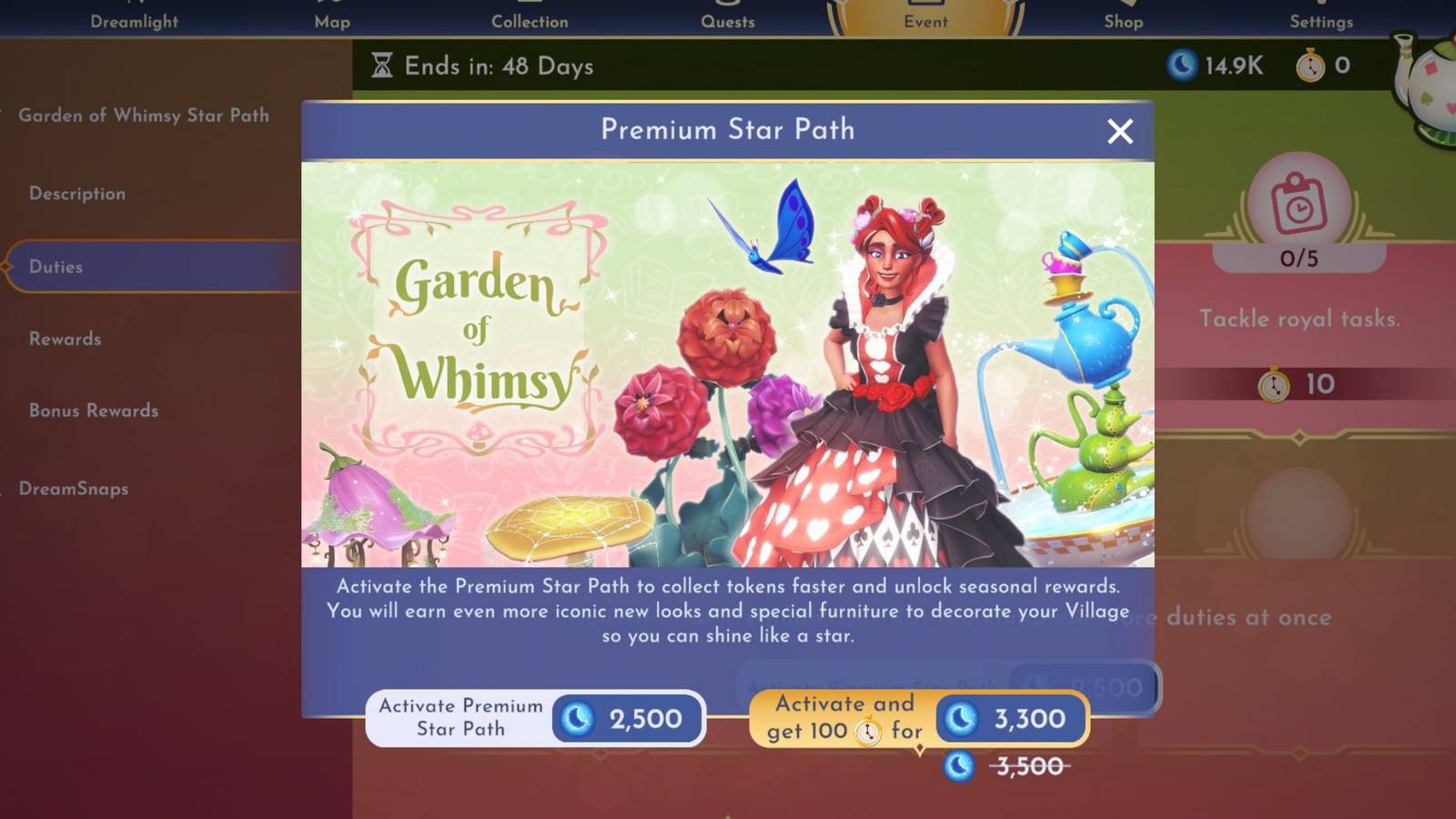 All Garden Of Whimsy Star Path Duties And Rewards In Disney Dreamlight ...