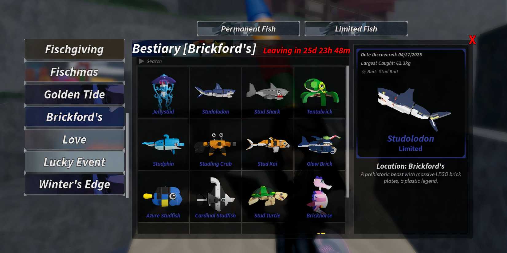 How to Complete the LEGO Event in Fisch