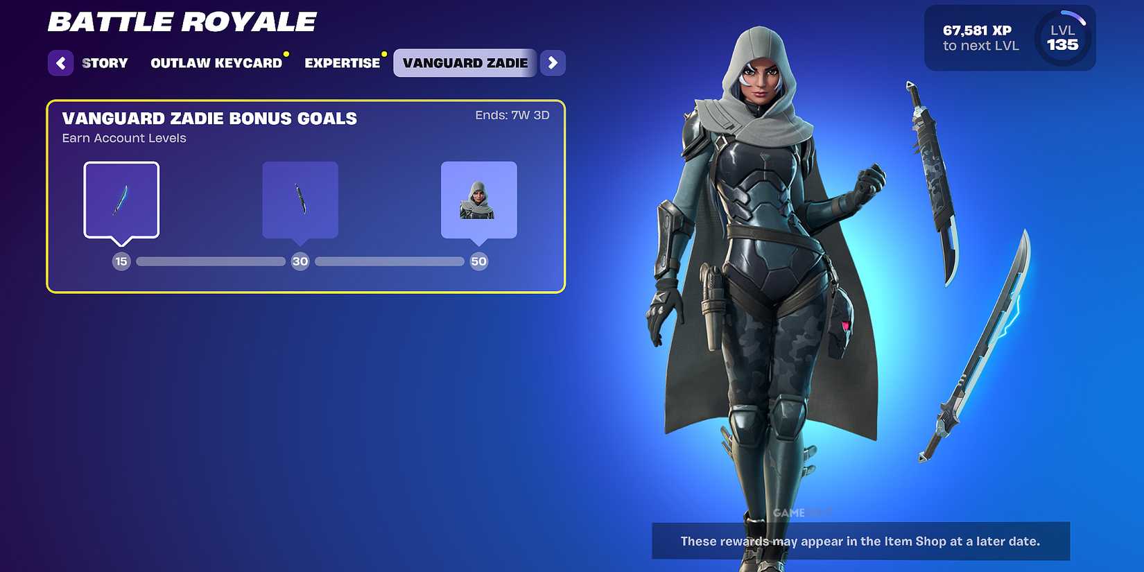 How To Get The Free Vanguard Zadie Ranked Skin in Fortnite