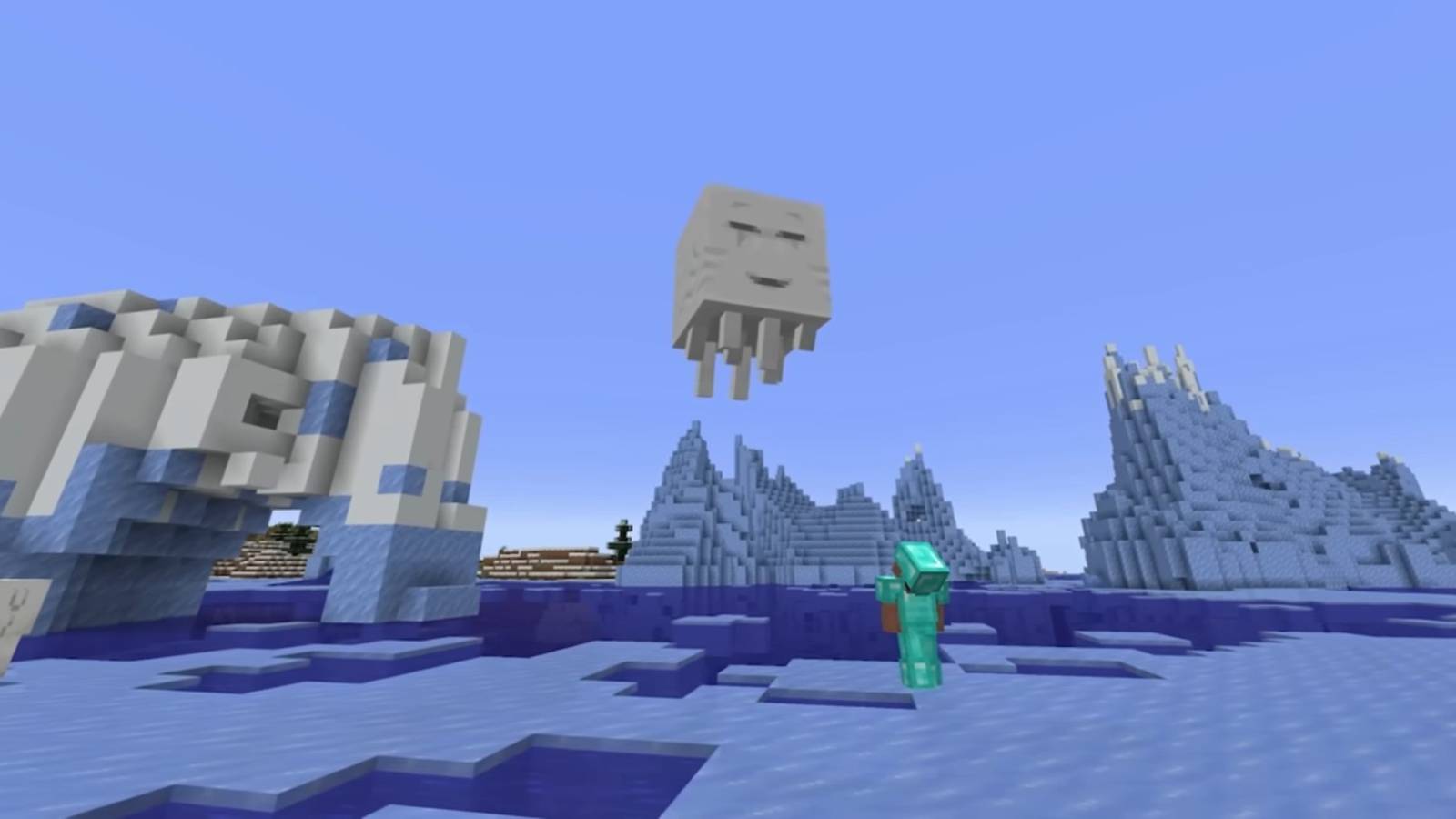 Minecraft Player Builds Working Train Using Happy Ghasts